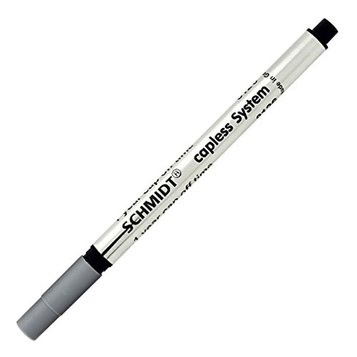 SCHMIDT 8126 Long Capless Rollerball Refill Fine Point 0.6mm, Black, 2 Pack Blister (SC58123)