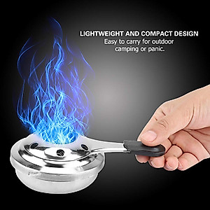 DEWIN Mini Alcohol Stove - Alcohol Stove, Portable Stainless Steel Alcohol Stove Burners for Backpacking Outdoor Camping Picnic Cooking Pot Home Restaurant