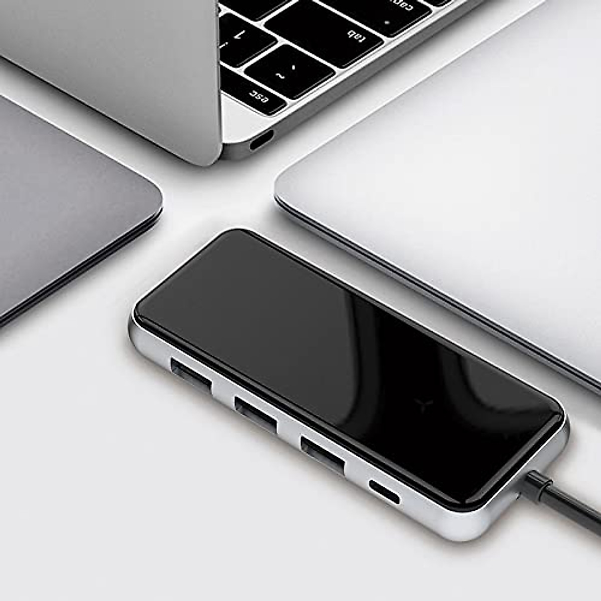 WJCCY Portable Smart Extender，Multifunction USB C Hub Adapter 5 in 1 USB3.0X3 PD HDMI USB Hub