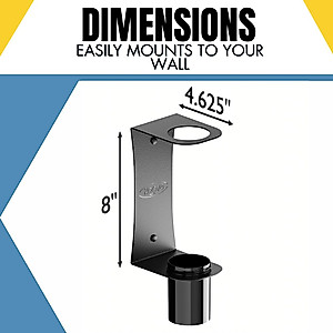 Koova Metal Wall-Mounted Oil Funnel Holder - Made in USA - Includes Hardware, Garage & Workspace Organization