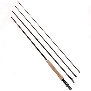 9' 10' Fly Fishing Rod 4 Sections 9FT 10FT 3/4 5/6 Fly Rod Carbon Fiber Blanks Light Weight Medium-Fast Action Cork Grip (10FT, 3/4)