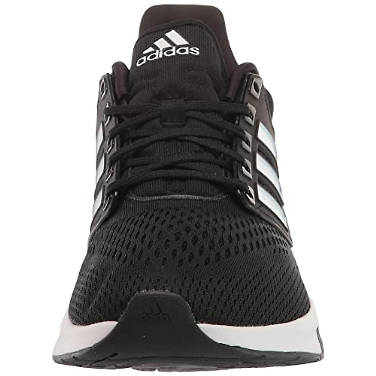 adidas Men's EQ21 Running Shoe, Black/White/Grey, 10.5