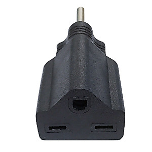 BloomGrow 220V / 240V to 110V / 120V Plug Adapter Electrical Converter for US (1 PC)