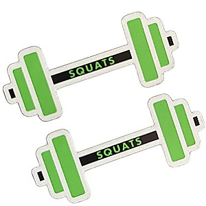 Power Rack Lifting Labels - Magnetic Squat Rack Home Gym Accessories for Bench Press, Squat, Overhead Press, and More (Squats)