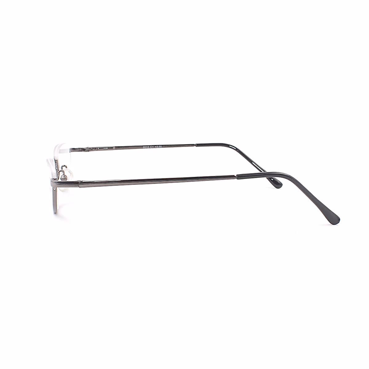 DABYDA Half Reading Glasses，Metal Frame Readers for Women Men with Pouch (2 Pairs 1.5)