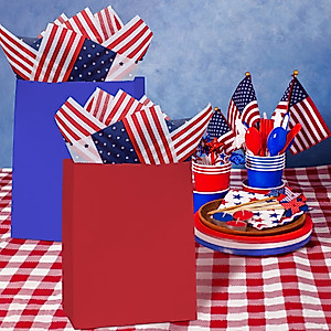 35 Sheets Tissue Paper for Gift Bags 19.5"x13.6" Gift Wrap Tissue Paper Bulk for 4th of July Memorial Day Festival Independence Day Party Art Crafts Tissue Paper for Packing Holiday Decor