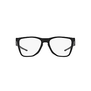 Oakley Men's Ox8058 The Cut Square Prescription Eyewear Frames, Satin Black/Demo Lens, 56 mm
