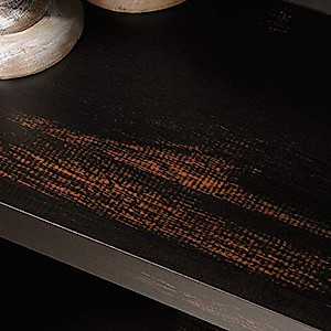 Sauder Dakota Pass 5-Shelf Bookcase, L: 33.78" x W: 12.52" x H: 71.10", Char Pine finish