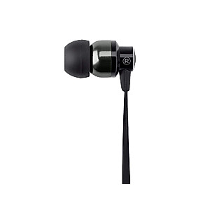 Monoprice Hi-Fi Reflective Sound Technology Earbuds Headphones - Black/Carbonite with in-Line Controller and Microphone
