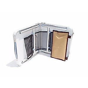 Toxz Portable Folding Table Laptop Aluminum Tables with Storage Bag Mesh Storage Layer,for Outdoor/Indoor/Picnic/Party,Light Weight,Anti-Slip,Withstands Weight of up to 300 lbs(Ship from US!)