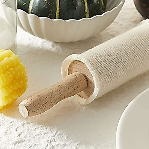 Set of 4 Rolling Pin Covers Cotton Rolling Pin Holder White Rolling Pin Sock Sleeve for Baking