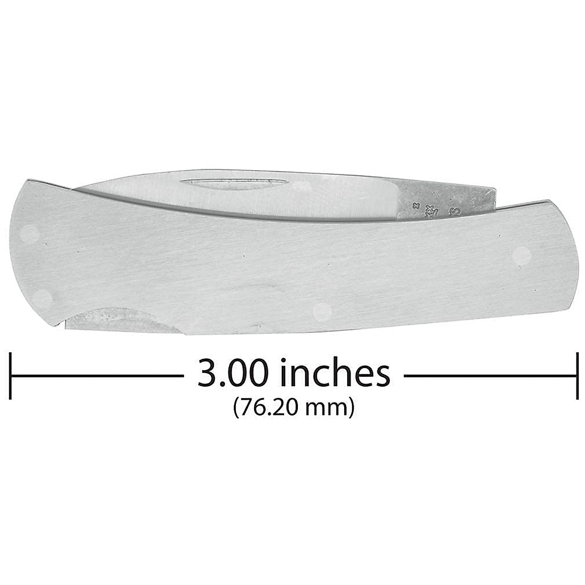 Case WR XX Pocket Knife Brushed Stainless Executive Lockback Item #041 - (M 1225 L SS) - Length Closed: 3 Inches