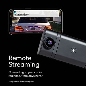 Nexar One Dash Camera Front and Inside Cabin View | Dual Camera Dash Cam 4K with Night Vision & Parking Mode | Dashboard Camera with WiFi Live Alerts Remote Streaming & Insurance Reports (64 GB)