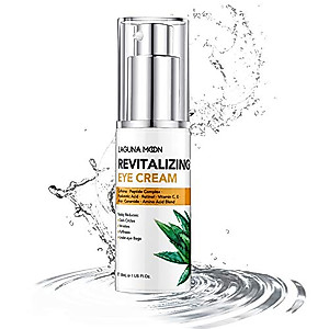 Anti-Aging Under Eye Cream - Reduce Dark Circles and Puffiness - Moisturizing and Firming Natural Eye Cream with Hyaluronic Acid, Retinol, Caffeine for All Skin Types