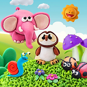 ESSENSON Air Dry Clay 76 Colors, Modeling Clay for Kids, DIY Molding Magic Clay for with Tools, Soft & Ultra Light, Toys Gifts for Age 3 4 5 6 7 8+ Years Old Boys Girls Kids