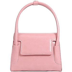 HDHTB Women Small Tote Bag Fashion Top-Handle Handbag Clutch Purse Shoulder Crossbody Cellphone Bag, for Travel Work Shopping (pink)