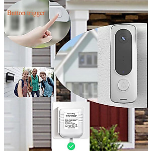 Ousaly Doorbell Power Adapter, 24V Transformer Compatible with Ring Doorbell,Video Doorbell,Nest, Ecobee, Sensi and Honeywell Thermostats, 24 Volt 500mA C-Wired AC Plug in Cord,C Wire Adapter 16.4FT…