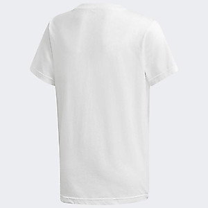 adidas Originals Kids' Big Boys' Trefoil Tee, White/Black, X-Small