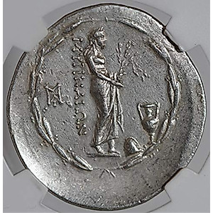 GR AEOLIS, MYRINA, 2nd Century BC Ancient Greek Antique Silver Coin AR Tetradrachm About Uncirculated NGC
