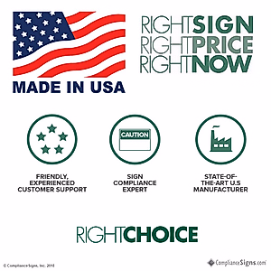 ComplianceSigns.com No Forklifts Beyond This Point Floor Label Decal, 18 in. Heavy-Traffic Vinyl for Machinery