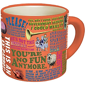 Monty Python Quotes Coffee Mug - Quotes from The Flying Circus as Well as Monty Python's Best Movies - Comes in a Fun Gift Box - by The Unemployed Philosophers Guild, 12 ounces