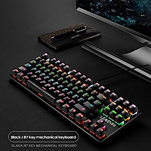 87 Keys USB Wired Gaming Mechanical Keyboard