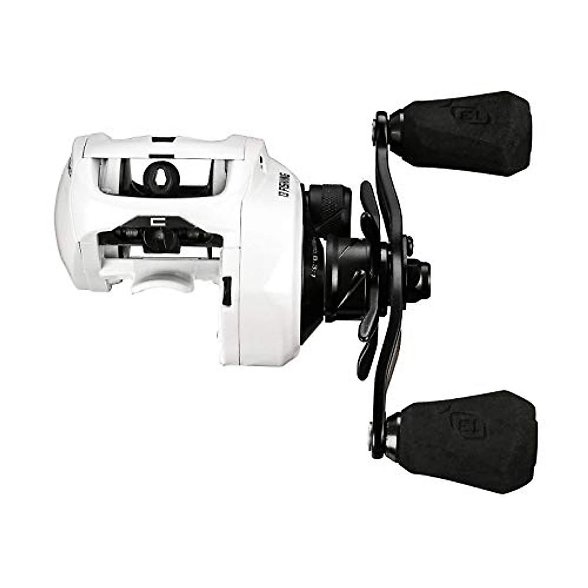 13 FISHING - Concept C2 - Low-Profile Baitcast Fishing Reel - 7.5:1 - Left Hand Retrieve (Fresh+Salt) - C2-7.5-LH, White