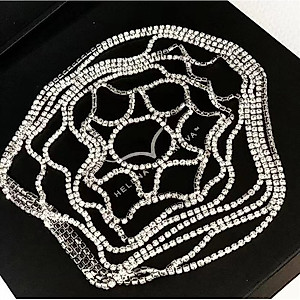 Rhinestone Cap Headpiece For Women Crystal 1920s Tassel Hair Accessories Belly Cap Headpieces Wedding Bridal Head