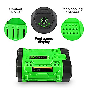 56V 3.0Ah Lithium Ion Battery Replacement for EGO Batteries BA2800T BA4200T BA1400T Compatible with ST1502LB CS1604 LB4800 LB6504 LB5804 HT2400 56V Power Tools