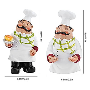 Yosoo Wall Hook Cartoon Chef Figurine Self‑ACreative Cartoon Hook dhesive Hanger Hotel Dining Room Bedroom Kitchen Decoration(BS081/82)