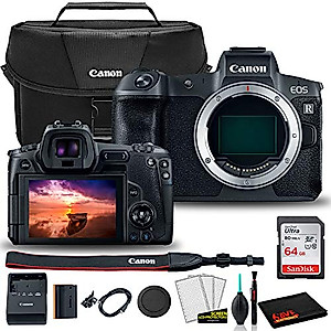 Canon EOS R Mirrorless Digital Camera (Body Only) (3075C002) + EOS Bag + Sandisk Ultra 64GB Card + Clean and Care Kit (International Model)