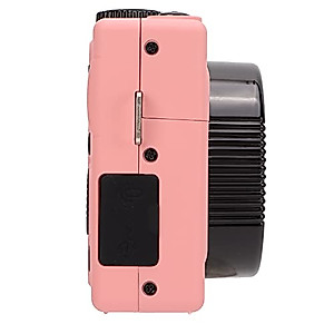 1080P FHD Micro Single Camera, 16X Digital Zoom, 24MP, 3 Inch LCD Display Monitor, PC Camera, Rechargeable Battery, Portable Video Camera with 1/4 Inch Screw Port 3.5mm External Microphone Port(Pink)