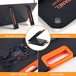 GRECELL Portable Power Station 2400W with 2*200W Foldable Solar Panel, 1843Wh LiFePO4 Solar Generator with 2 PD100W, 4 2400W AC Outlets, UPS Backup Battery for Home Emergency CPAP Outdoor Camping RV