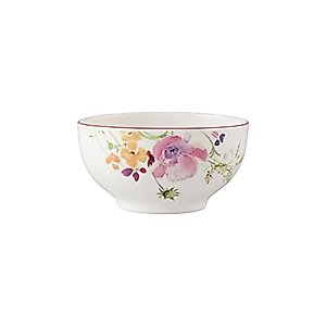 Villeroy & Boch Mariefleur Basic French Rice Bowl, 25 oz, Premium Porcelain, White/Multicolored