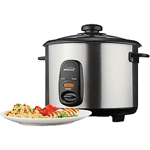 Brentwood Rice Cooker, 5-Cup, Stainless Steel