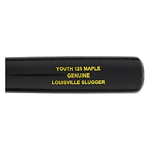 Louisville Slugger 2020 Youth Genuine Ash 125 Black Baseball Bat, 28"