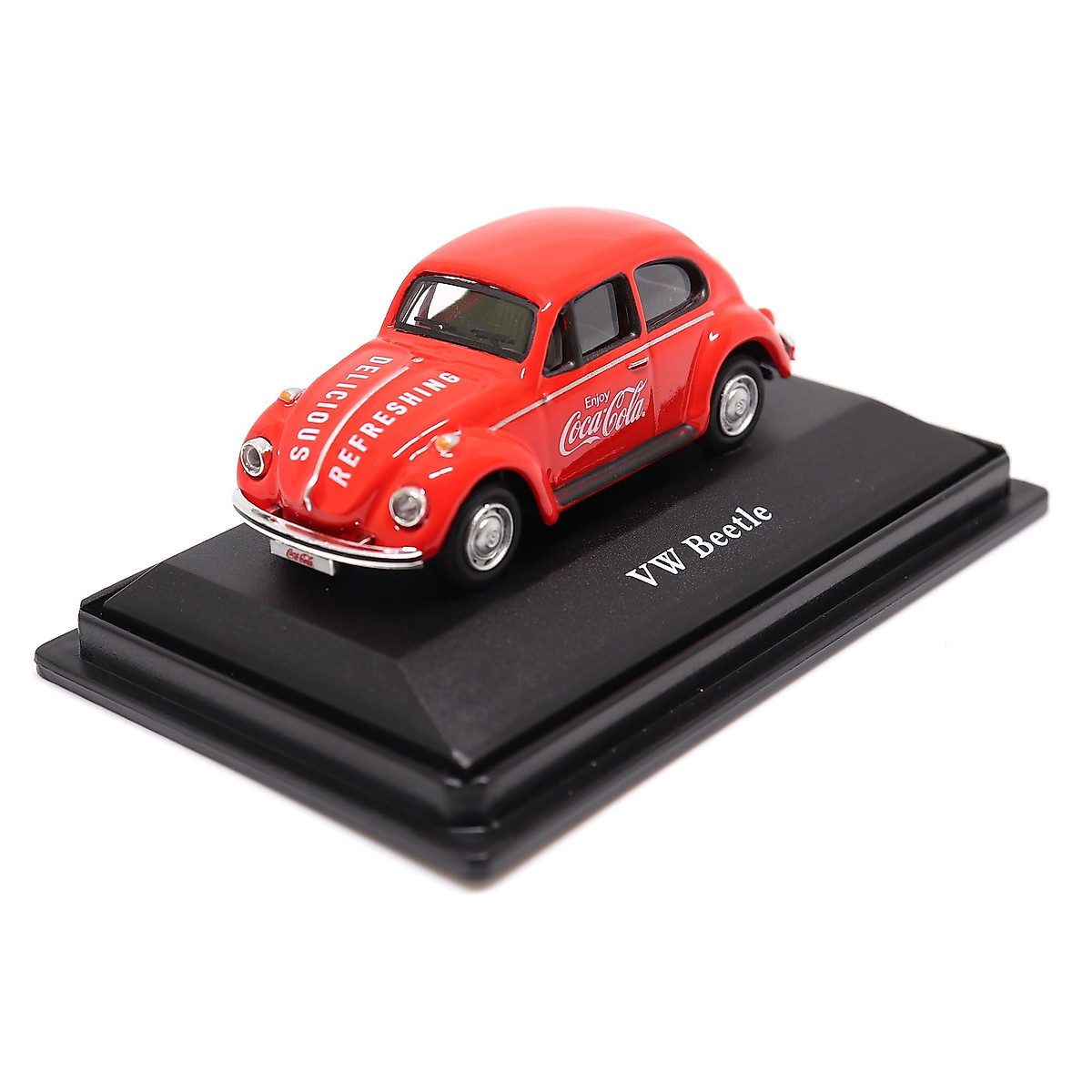 Motor city classics Coca-Cola Diecast Collectible | 1966 Volkswagen Beetle | 1:72 Diecast Scale Model 472005 | Officially Licensed Coca-Cola Diecast