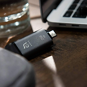 ADAM Element Flash Drive Compatible with iPad, iPhone iKlips C Gray