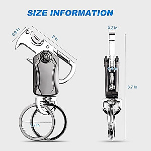 LYASILGC KeyChain for Men, Bottle Opener Keyrings, Keychain Fidget Spinner Knife, Car Key Chains Men's Key Rings Phone Holder