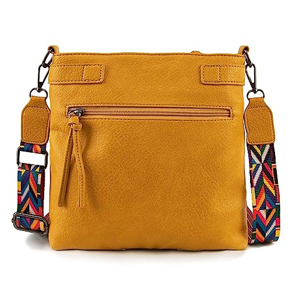 Montana West Crossbody Bag for Women Multi Pocket Leather Shoulder Purses and Handbags Pocketbooks for Travel,MWC-100AYEL