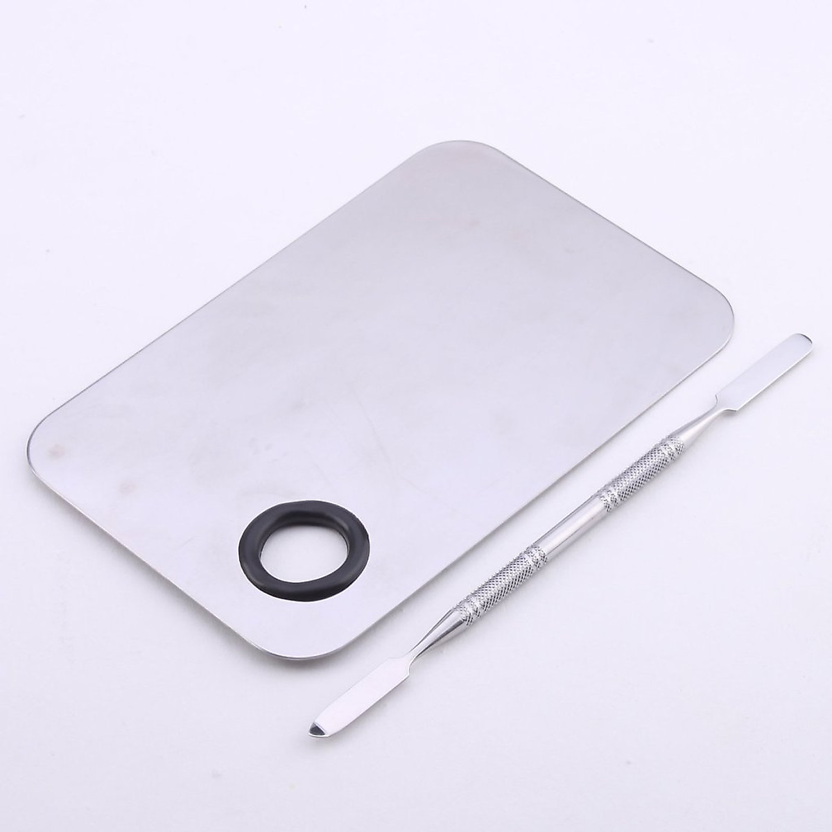 Goege Pro Stainless Steel Cosmetic Makeup Palette Spatula Tool (L5.9*W3.9 inch)