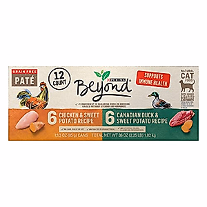 Purina Beyond Grain Free Natural Pate Wet Cat Food Variety Pack, Grain Free Poultry - (2 Packs of 12) 3 oz. Cans