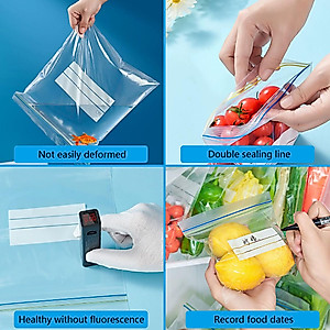 65-Piece Reusable Food Storage Bags Set | BPA-Free Bags for Freezer, Snacks, Fruits, Vegetables, Meats | Eco-Friendly Bags in Various Sizes