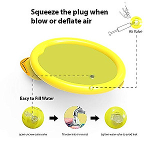 ibestby Inflatable Tummy Time Water Mat Fun Inflatable Water mat for Newborn Boys and Girls,Activity Center Your Baby's Stimulation Growth