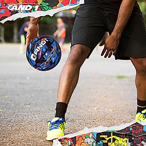 AND1 Chaos Rubber Basketball: (Deflated w/Pump Included), Official Regulation Size