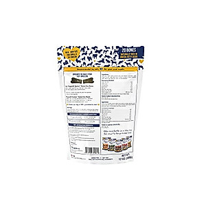 Proden Plaque Off Mini Dental Bones Vegetable Fusion and Blueberry 20 Count / 12 Ounces, Brown (PDDCB7)