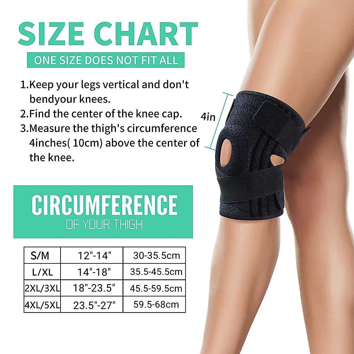 ABYON Adjustable Knee Braces for Knee Pain with Side Stabilizers for Man Women.Relieves Meniscus Tear,ACL, LCL, MCL,Arthritis.Non Slip Adjustable Knee Support for Joint Pain Relief,Injury Recovery
