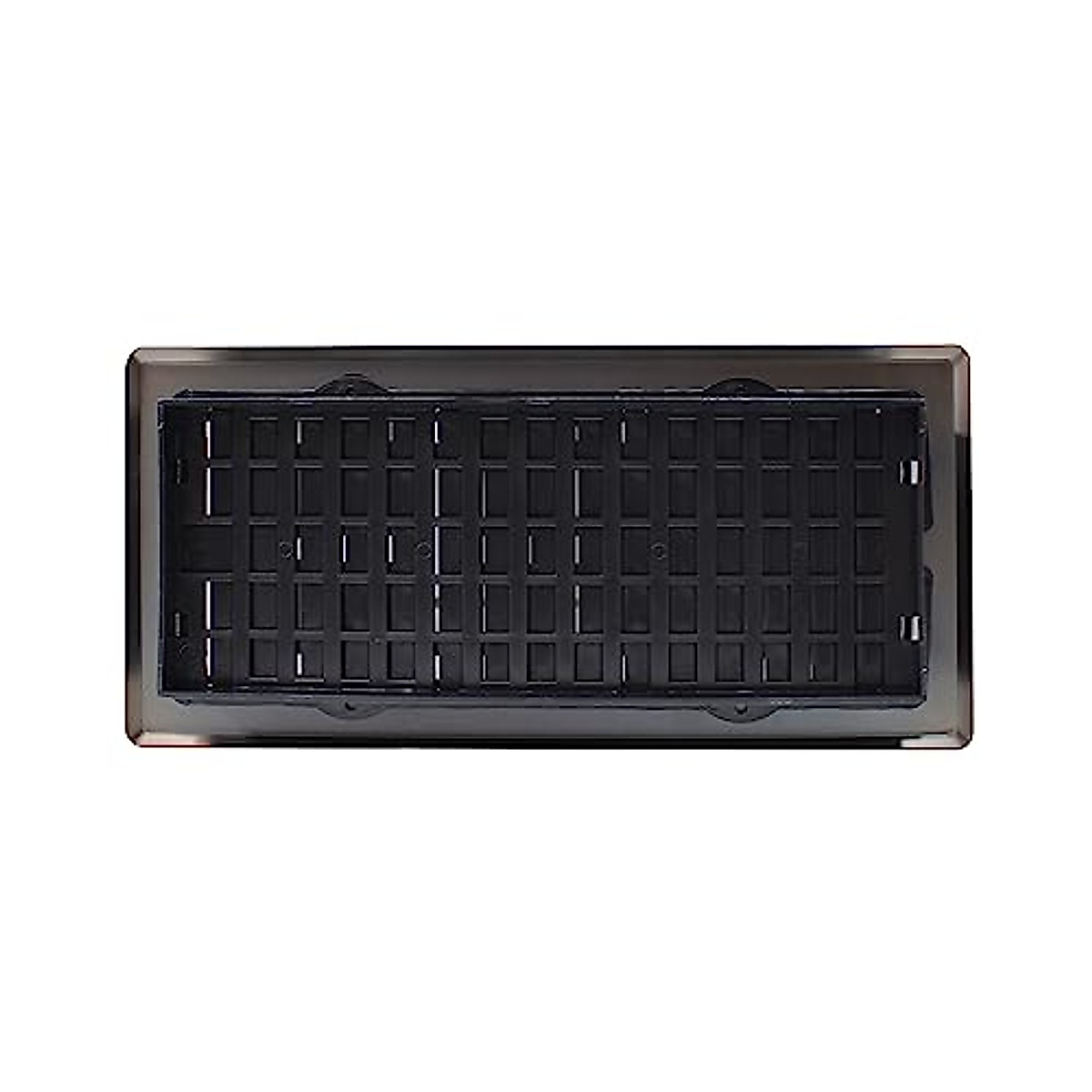 Decor Grates AJH410-RB Oriental Floor Register, 4x10 Inches, Rubbed Bronze Finish