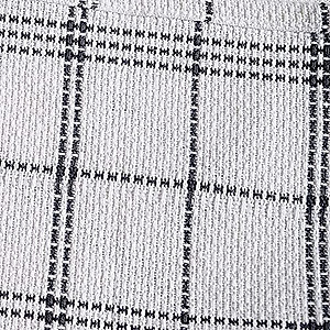 Casa De Lan 6 Pack Cotton Kitchen Cloth Set - Dish Wipes for Kitchen - Matty Checkered Towels - Tea Towels for Kitchen - Hand Cloths - 100% Ring Spun Cotton - 20'' x 30'' - Black