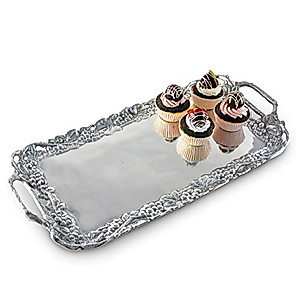 Arthur Court Designs Metal Aluminum Grape Decorative Serve Ware Serving Tray / Platter 21 inch x 10 inch